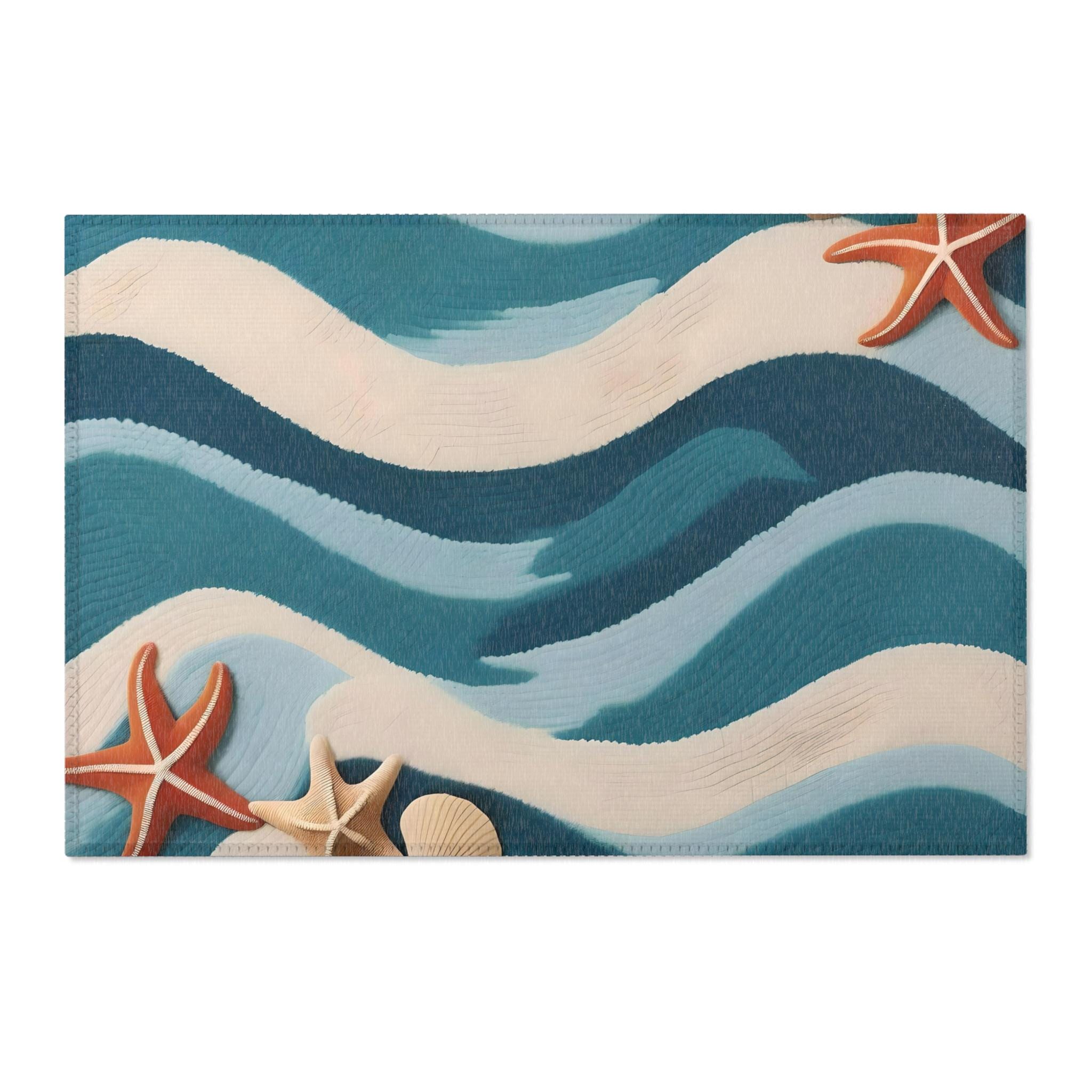 Area Rug - Costal Beach Rug - Etsy