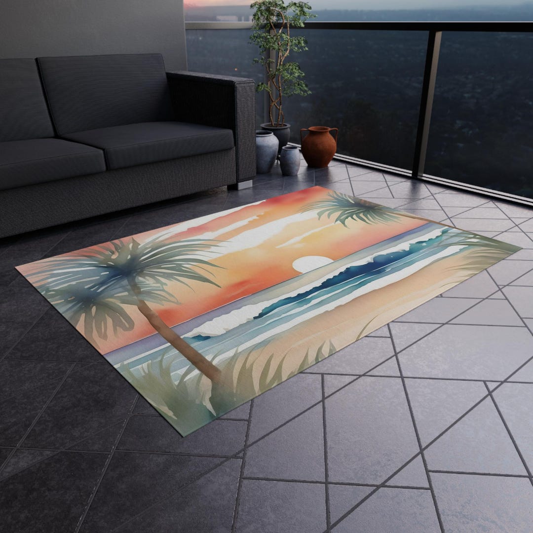 Outdoor Rug - Sunset - Etsy
