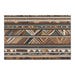 Area Rug - Tribal Earth Tone Design - Etsy