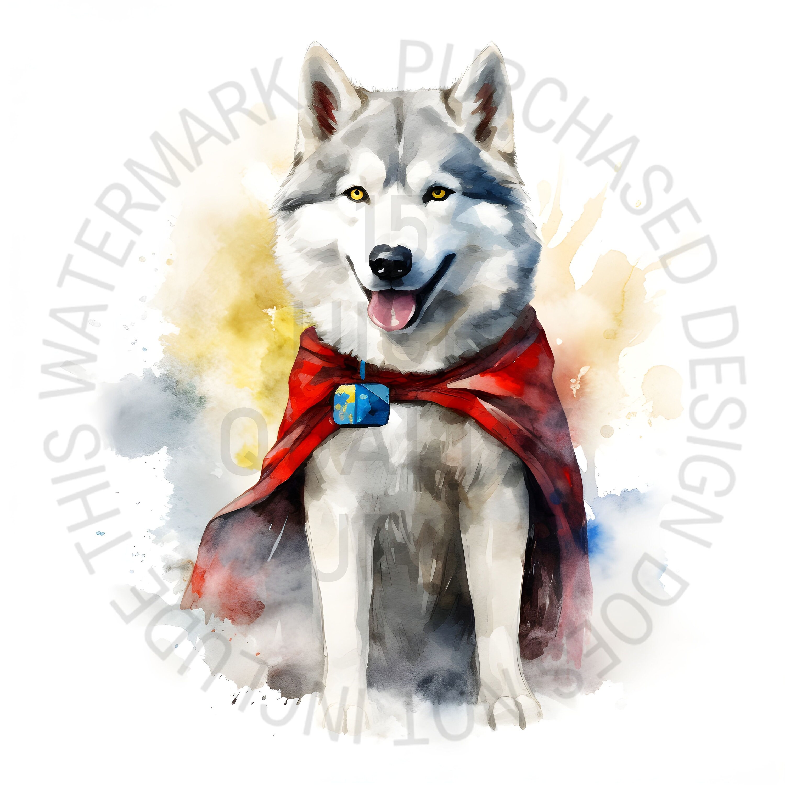 Superhero Husky Clipart Bundle, 18 High Quality Jpgs, Husky Clipart ...