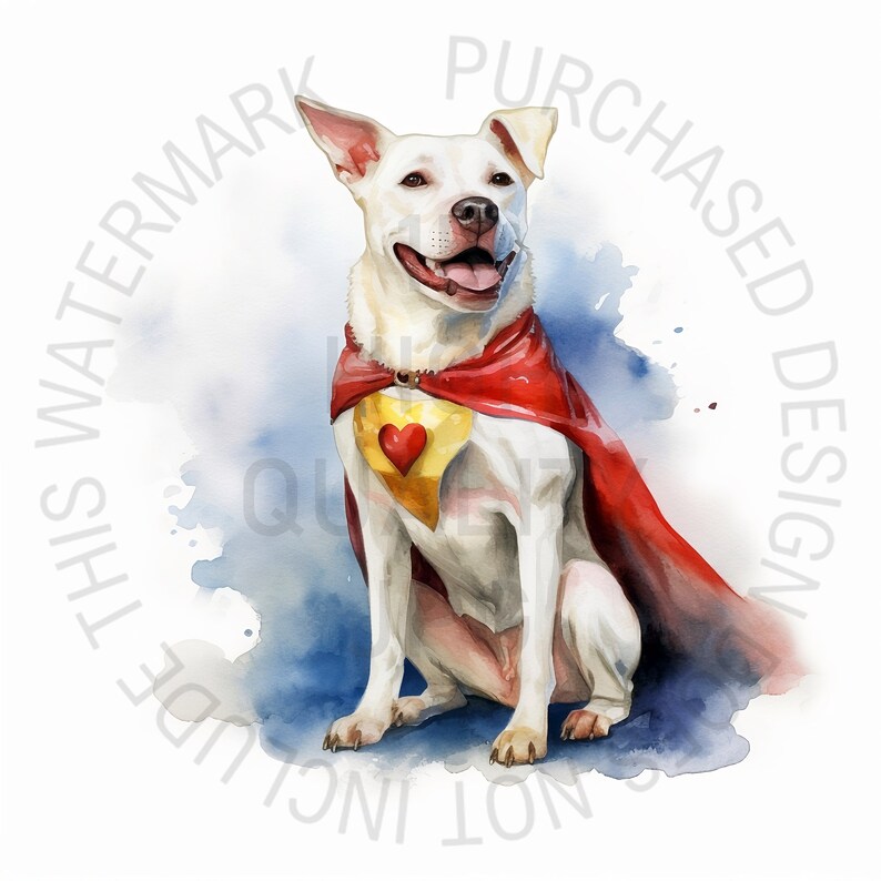 Superhero Dog Clipart Bundle, 15 High Quality Jpgs, Cute Dogs Clipart ...