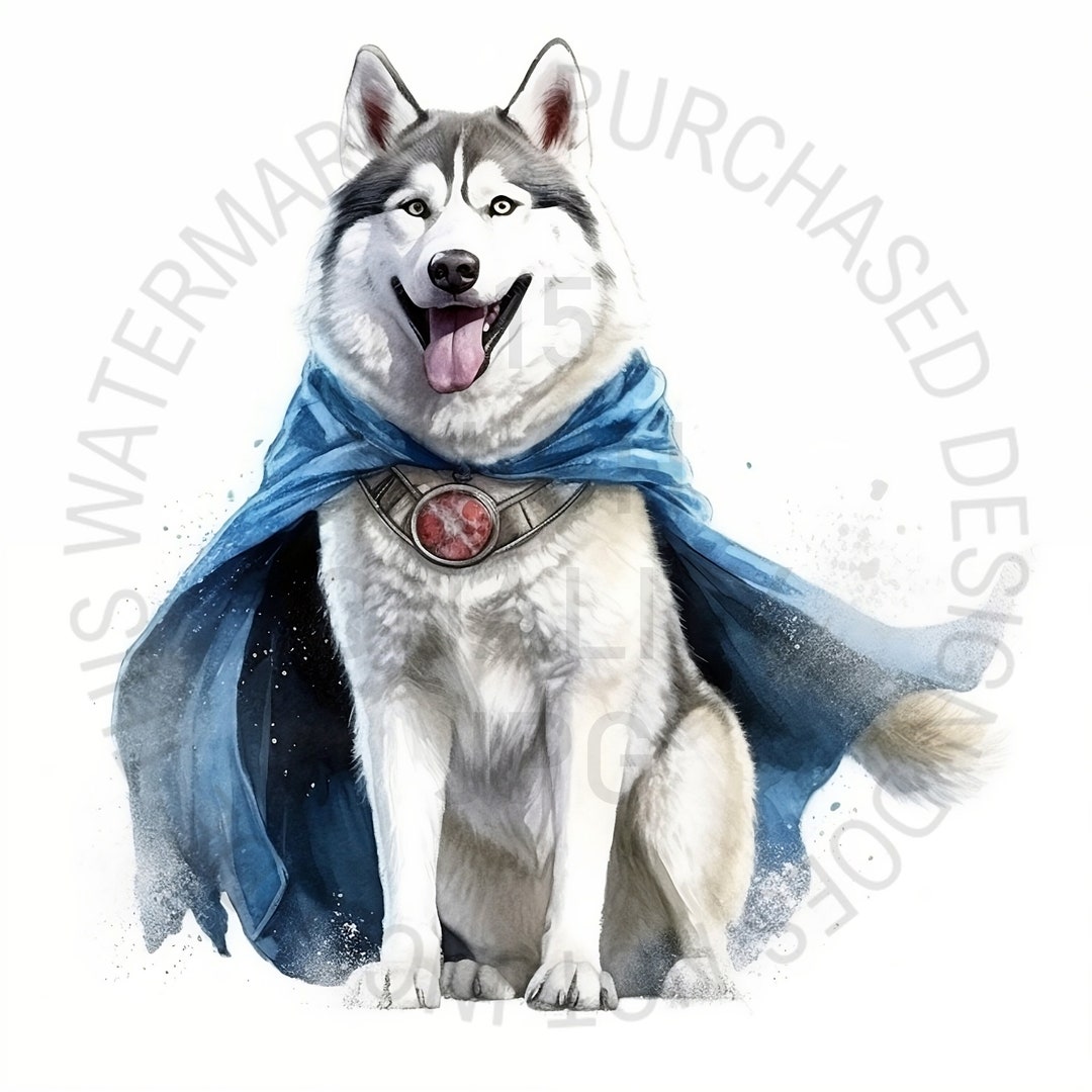 Superhero Husky Clipart Bundle, 18 High Quality Jpgs, Husky Clipart ...