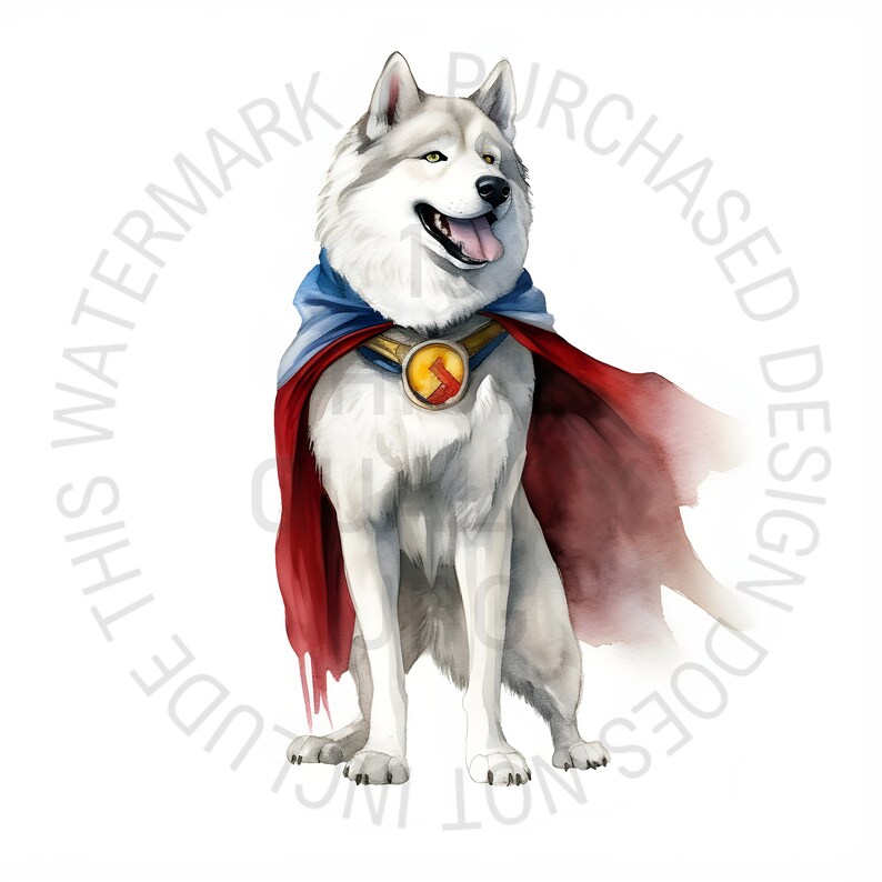 Superhero Husky Clipart Bundle, 18 High Quality Jpgs, Husky Clipart ...