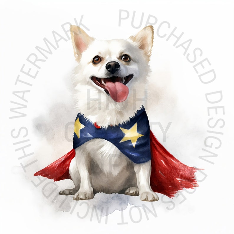 Superhero Dog Clipart Bundle, 15 High Quality Jpgs, Cute Dogs Clipart ...