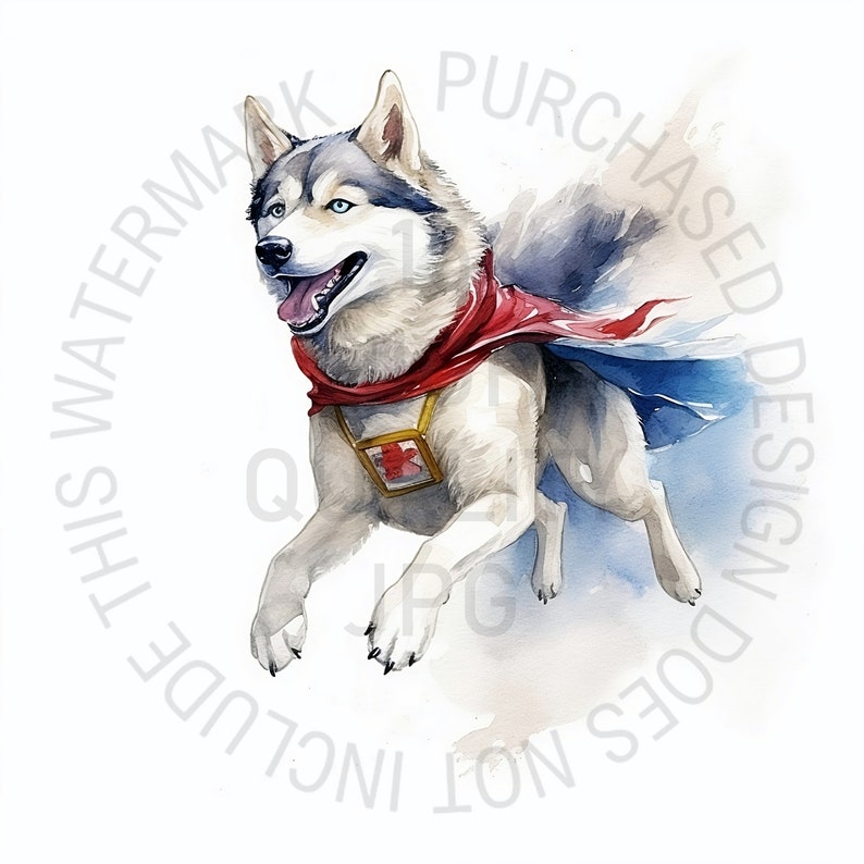 Superhero Husky Clipart Bundle, 18 High Quality Jpgs, Husky Clipart ...