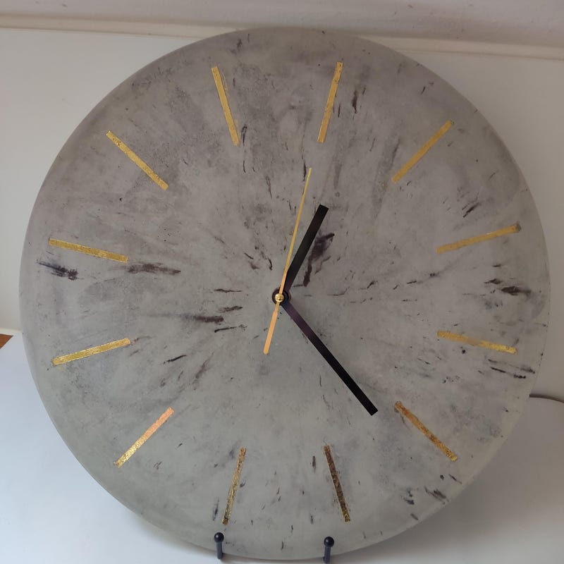 Concrete Clock - Etsy