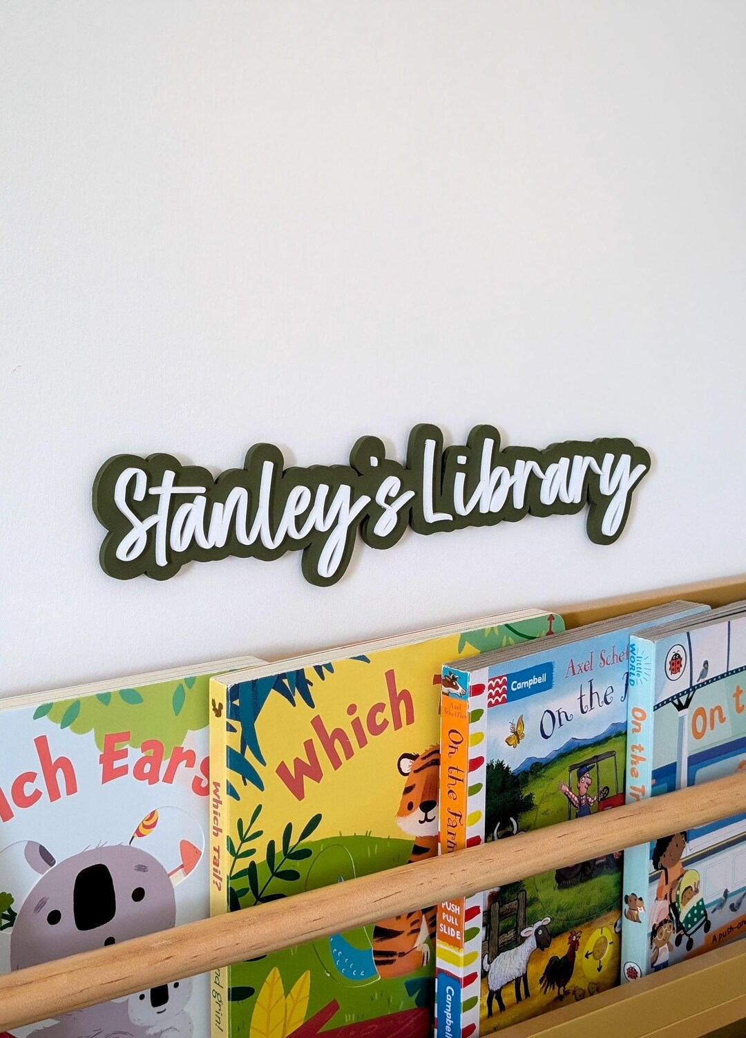 Personalised Name Reading Nook Sign Custom Name Sign Nursery Decor ...
