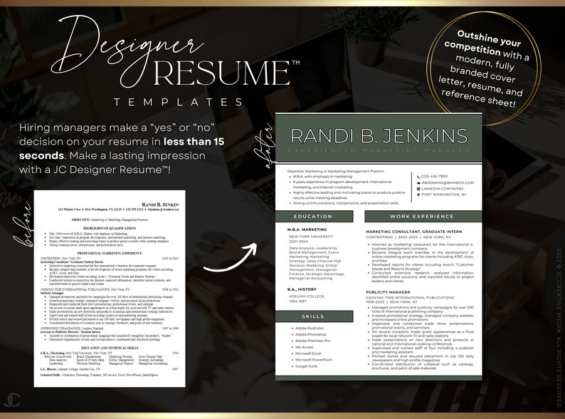 Minimalist Canva Resume Templates, Modern Resumes, Email Signature ...