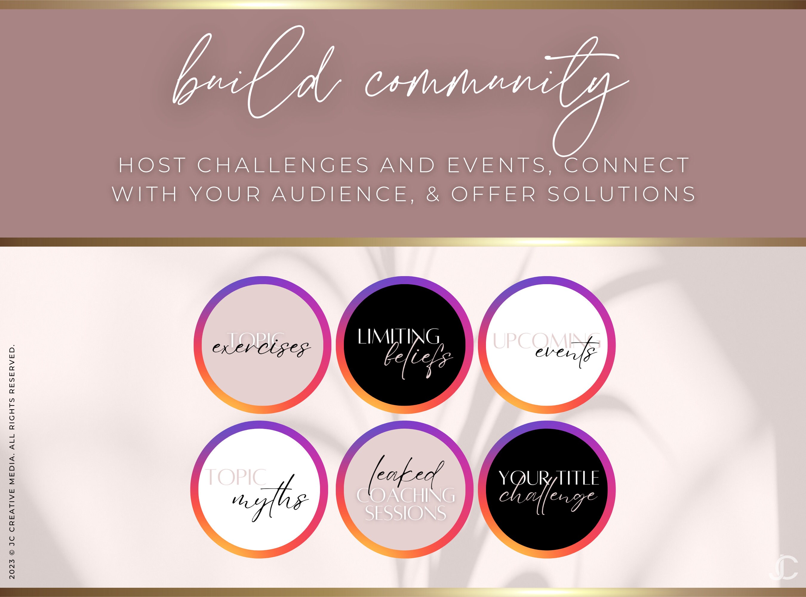 Pink Life Coaching Highlight Covers, Instagram Canva Templates, Social ...
