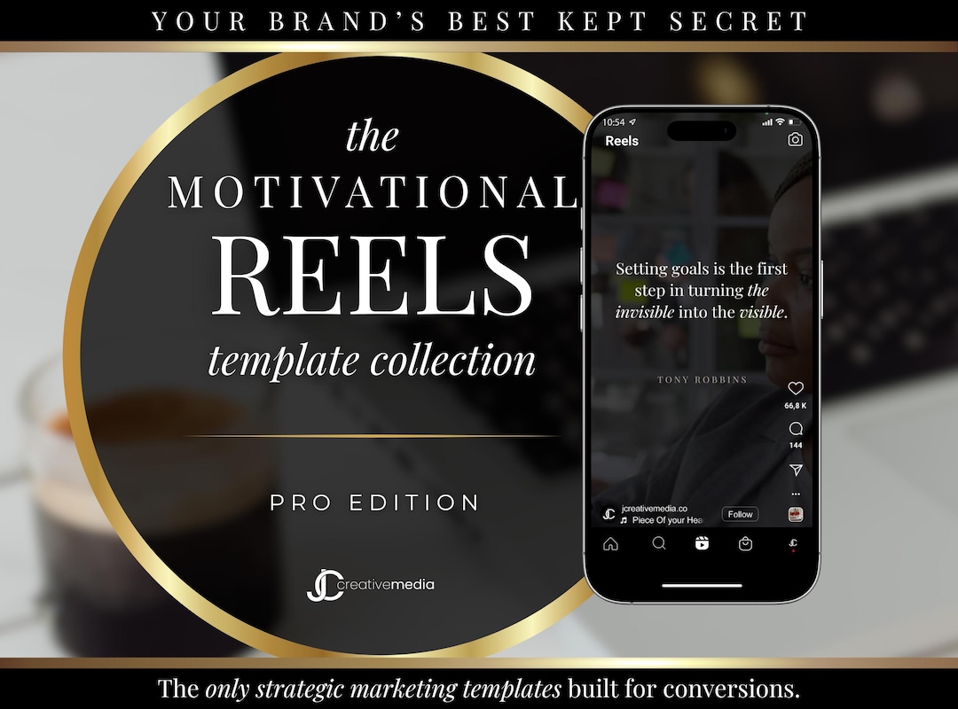 Motivational Quote Reels Templates: Canva Instagram Video Posts ...