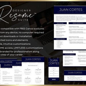 Minimalist Canva Resume Templates, Modern Resumes, Email Signature ...