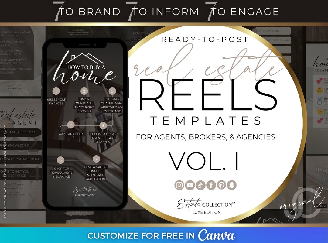 Luxury Real Estate Reels Videos, Realtor Social Media Marketing Posts ...