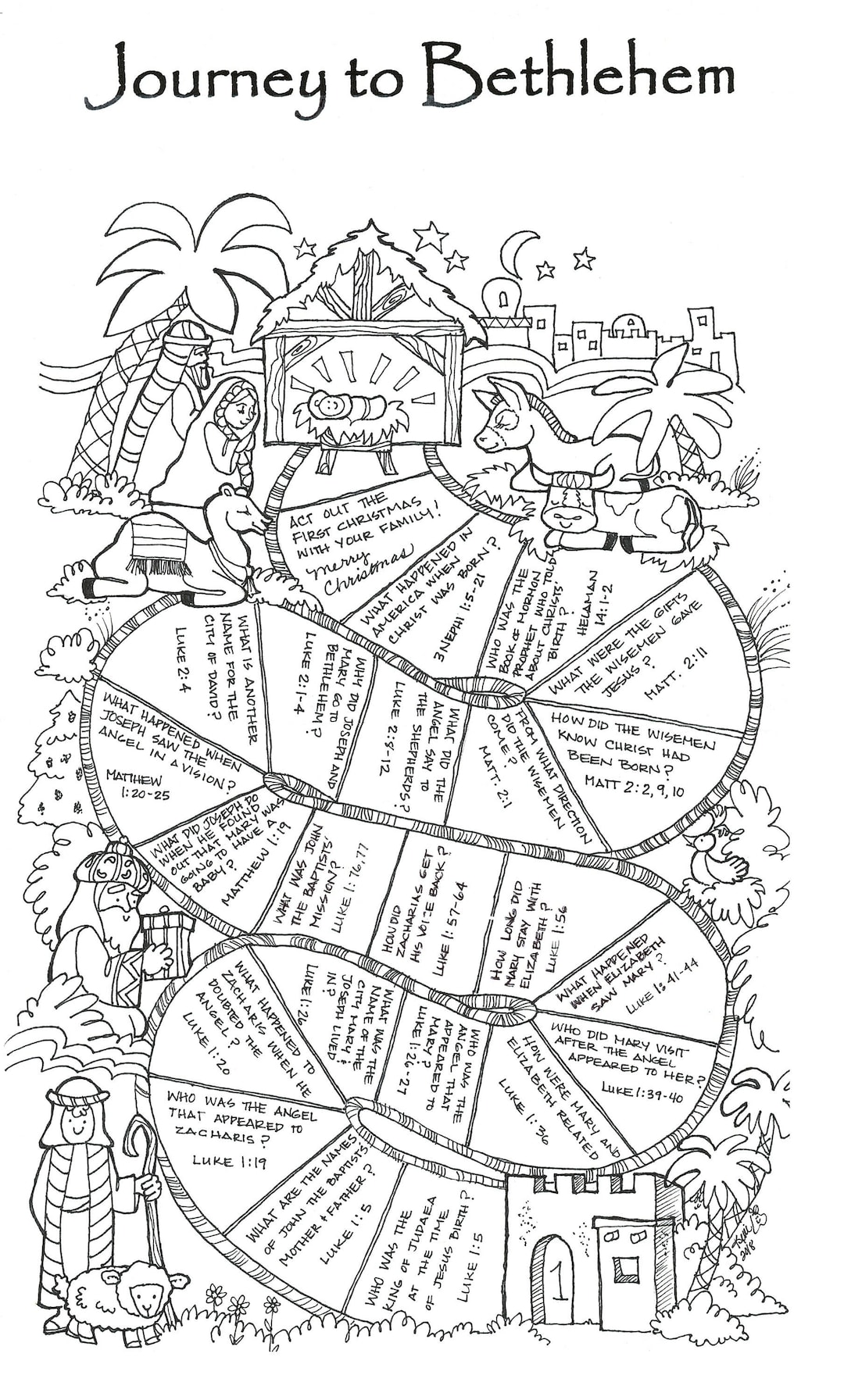 Advent Calendar Coloring Page - Etsy