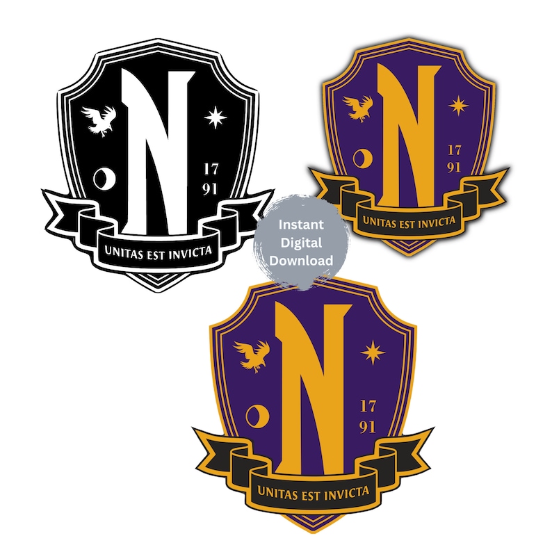 Nevermore Academy Emblem SVG and PNG With Transparent Background ...