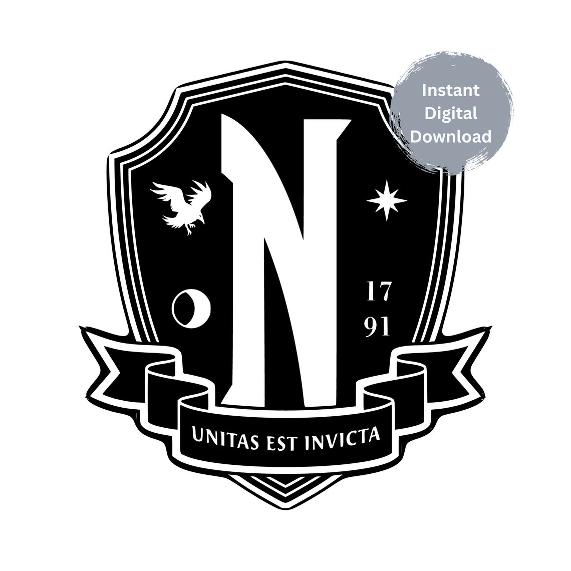 Nevermore Academy Emblem SVG and PNG With Transparent Background ...