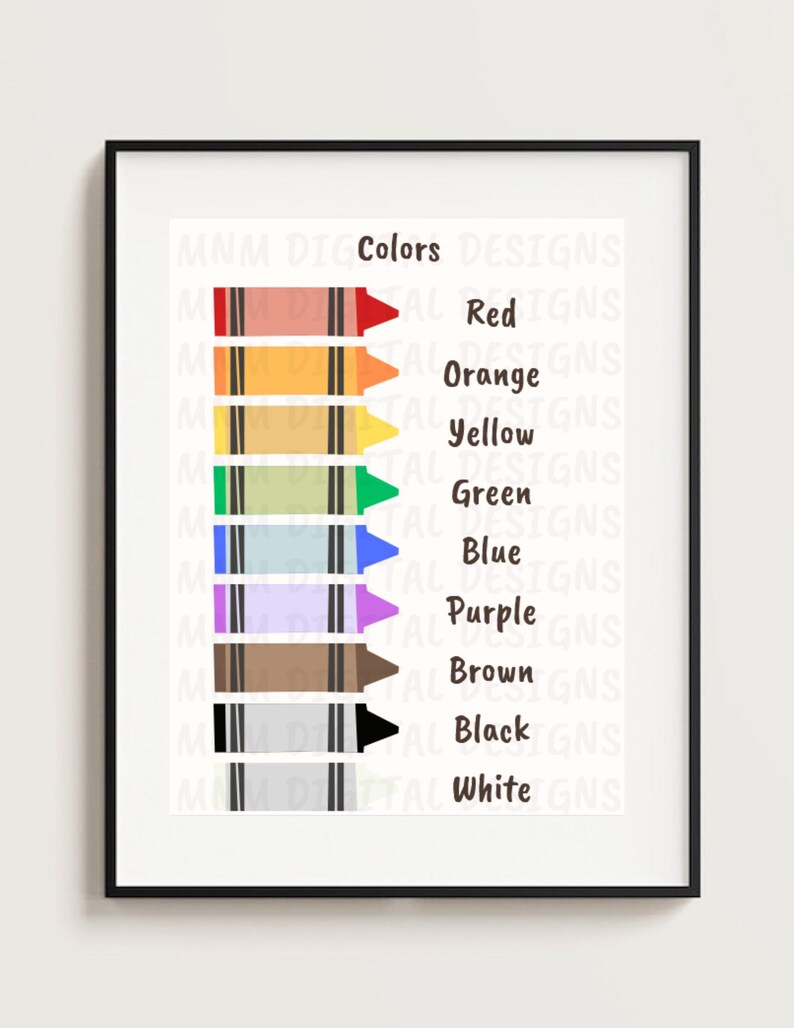 Colors of the Rainbow Printable - Etsy