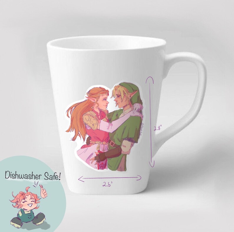 Legend of Zelda Sticker Link and Zelda Sticker - Etsy