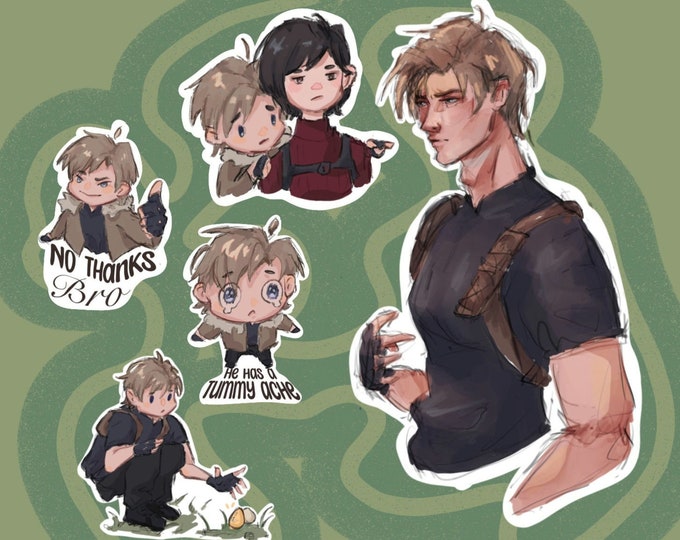 Resident Evil 4 Leon Kennedy Sticker Pack - Etsy