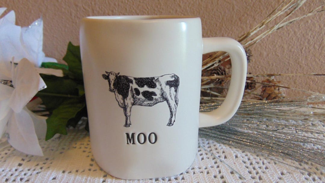 Brand New Never Been Used Rae Dunn Cow moo Coffee Cup - Etsy