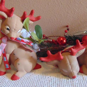 Darling Vintage Kimpel Christmas Reindeer Sold as a Pair. - Etsy