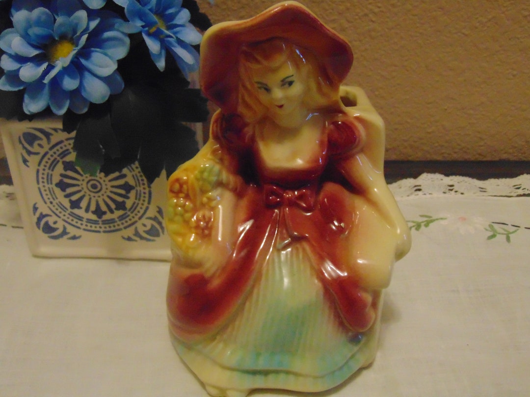 Vintage Shawnee Lady Planter USA - Etsy