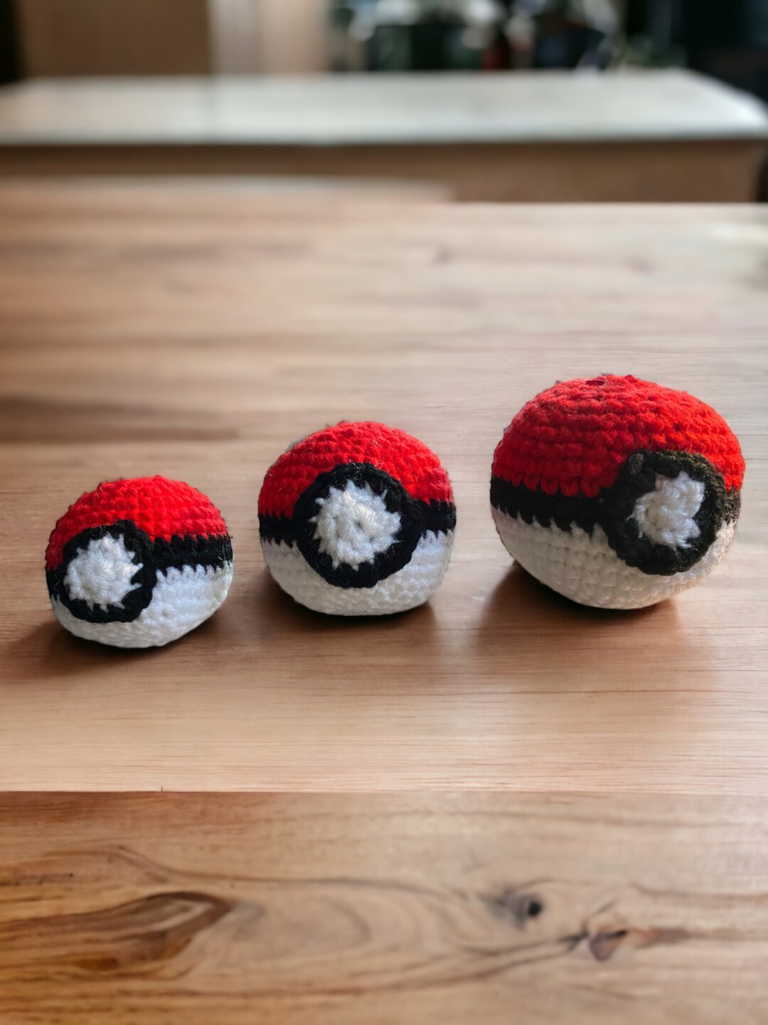 READY TO SHIP, Crochet Pokeball, Amigurumi Pokeball, Pokemon Go Toys ...