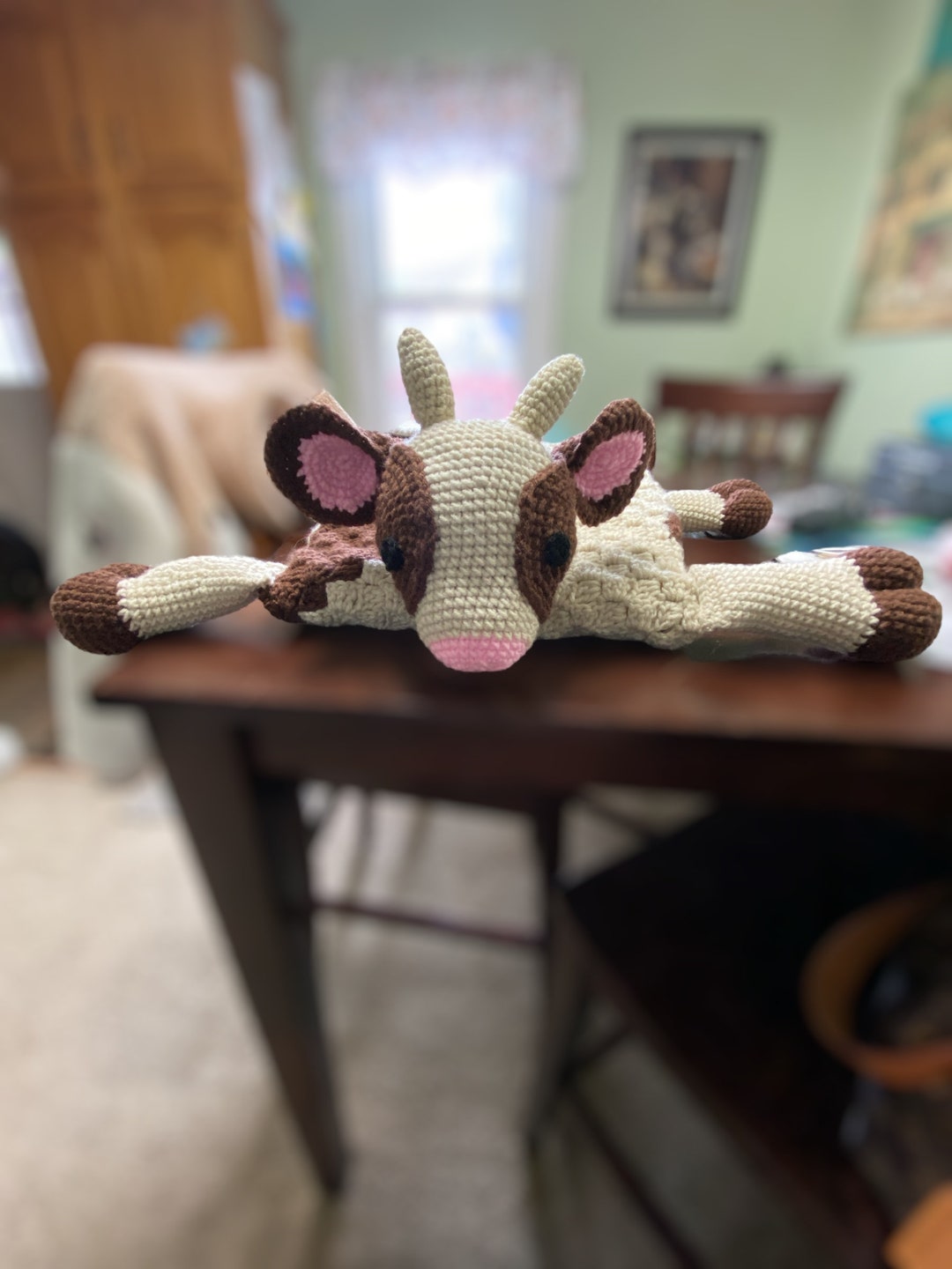 Cow Baby Blanket, Cow Lovey Blanket, Baby Shower Set, Toy Play Mat ...