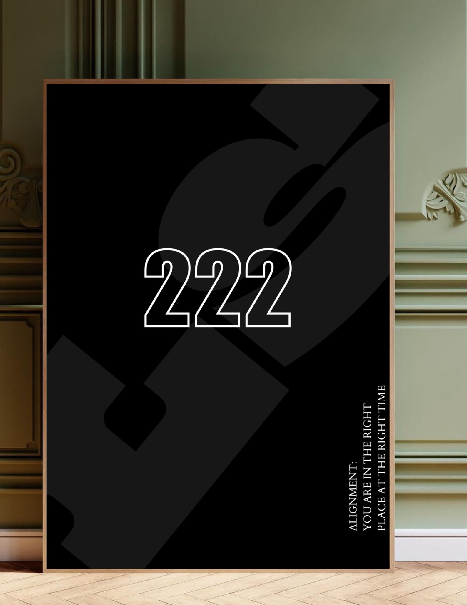 Minimalist 222 Angel Numbers Prints, Spiritual Aura, Angel Numbers ...