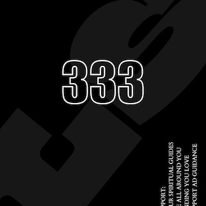 Minimalist 333 Angel Numbers Prints, Spiritual Aura, Angel Numbers ...