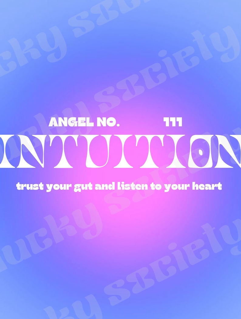 111 Angel Numbers Minimalist Prints, Spiritual Aura, Angel Numbers ...