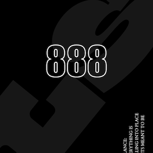 Minimalist 888 Angel Numbers Prints, Spiritual Aura, Angel Numbers ...