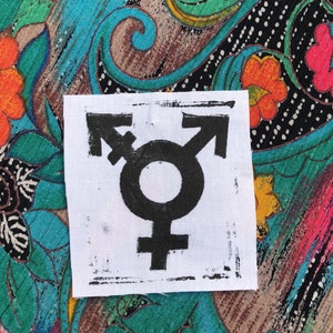 Pick Your Symbol LGBTQIA Lino Print Patches - Etsy