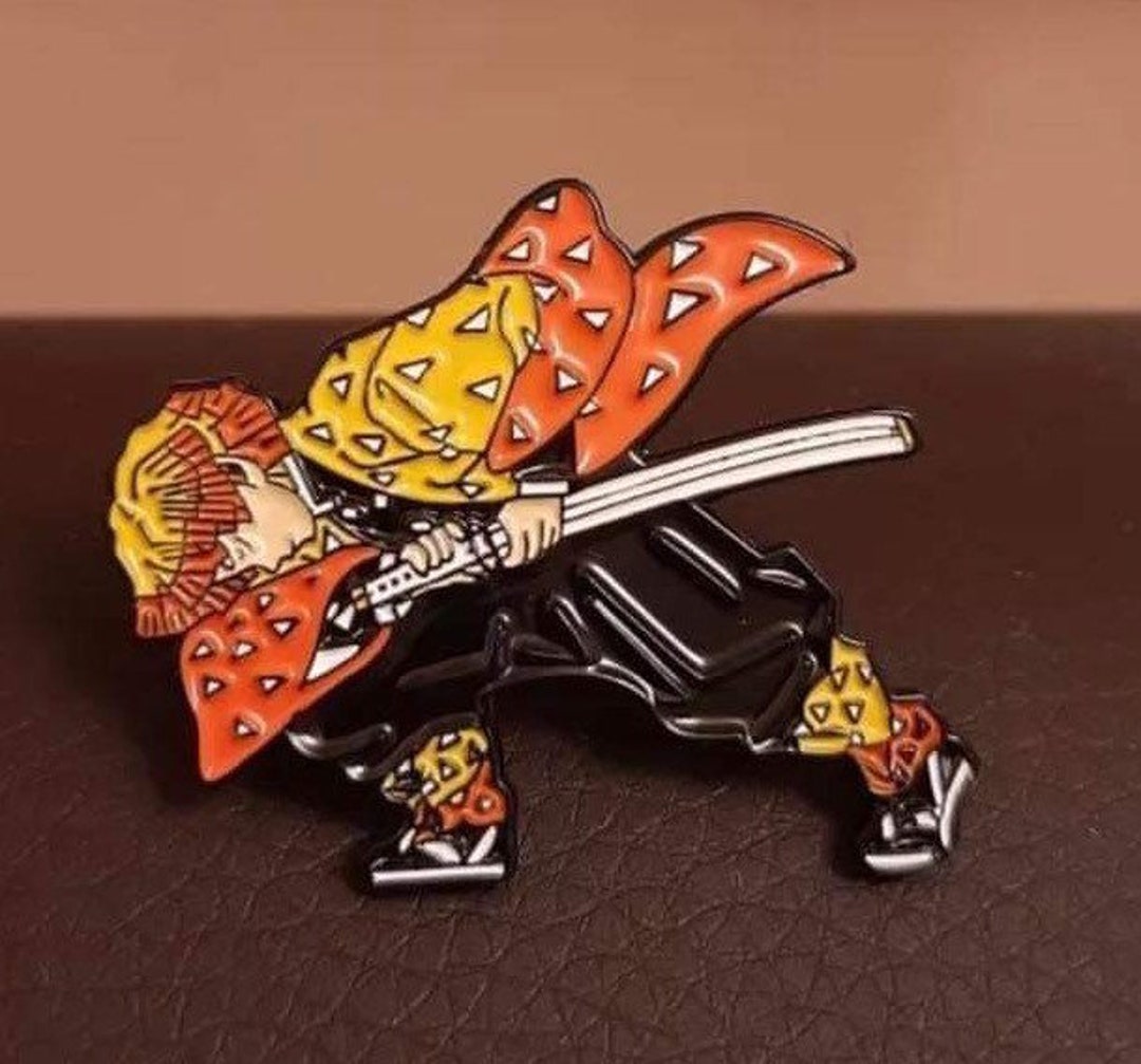 Samurai Pin Cool Enamel Pin Chibi Anime Enamel Pin D1 - Etsy