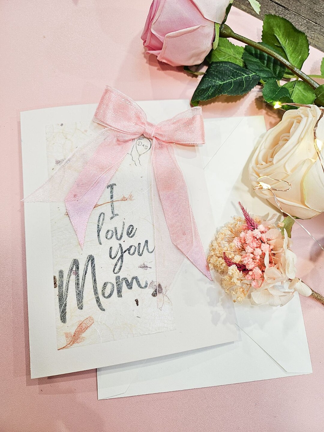 Special Gift Card for Mother's Day | Handmade Card |cute Bow Card for ...