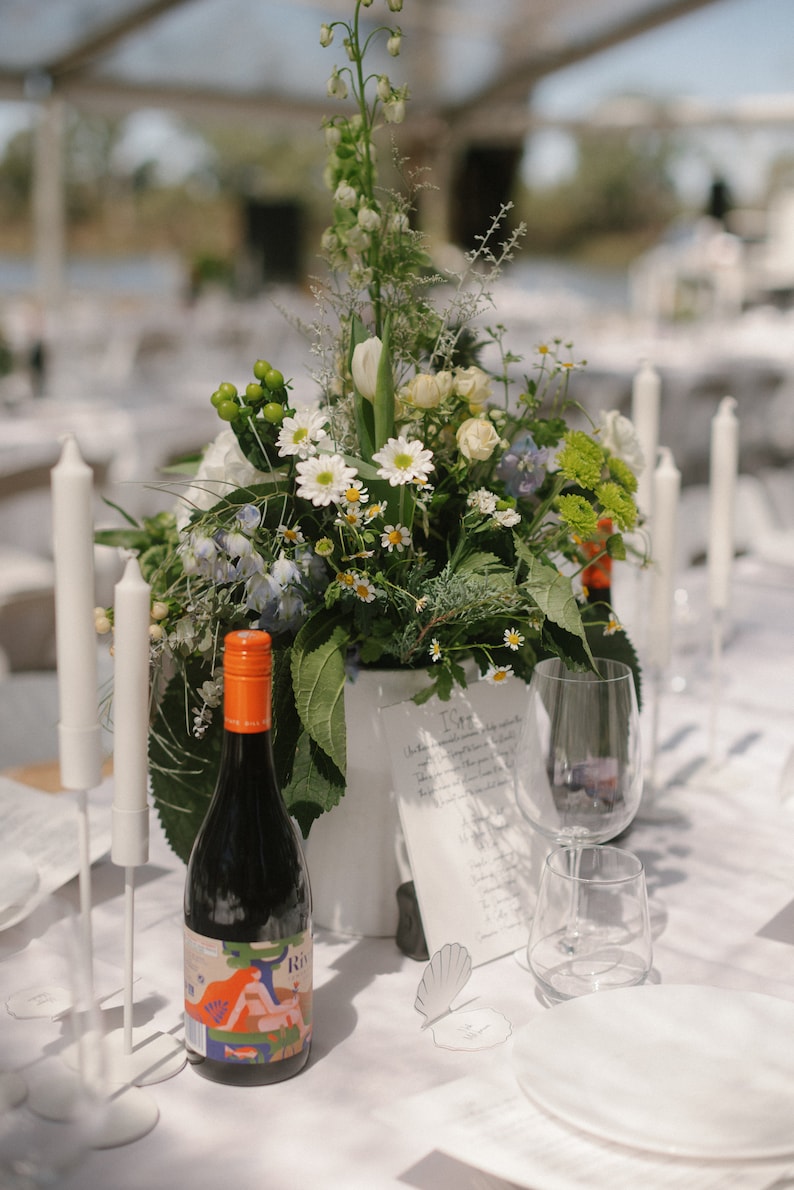 Shell Name Place Card. Editable Template for Wedding, Bridal Shower ...