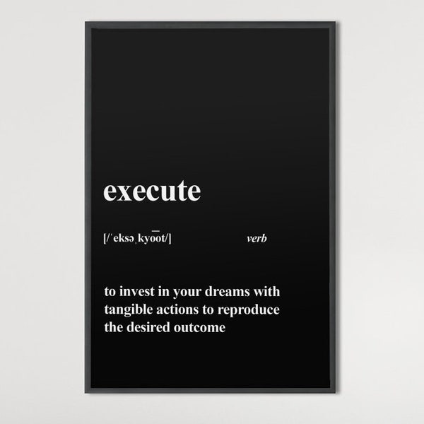Execute Print - Etsy