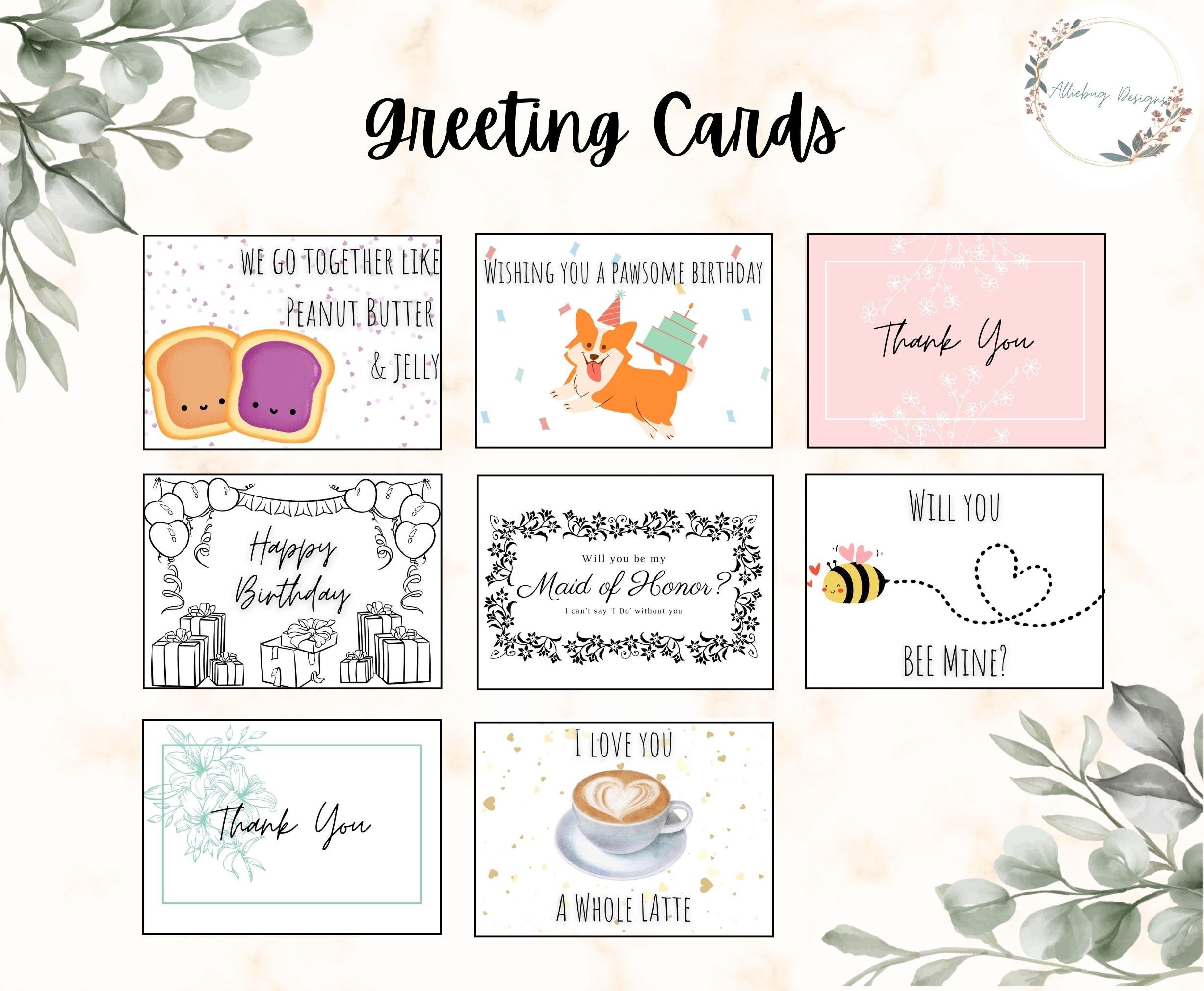 Printable Cards Sign Instant Download 5x7 Printable Sign Digital ...