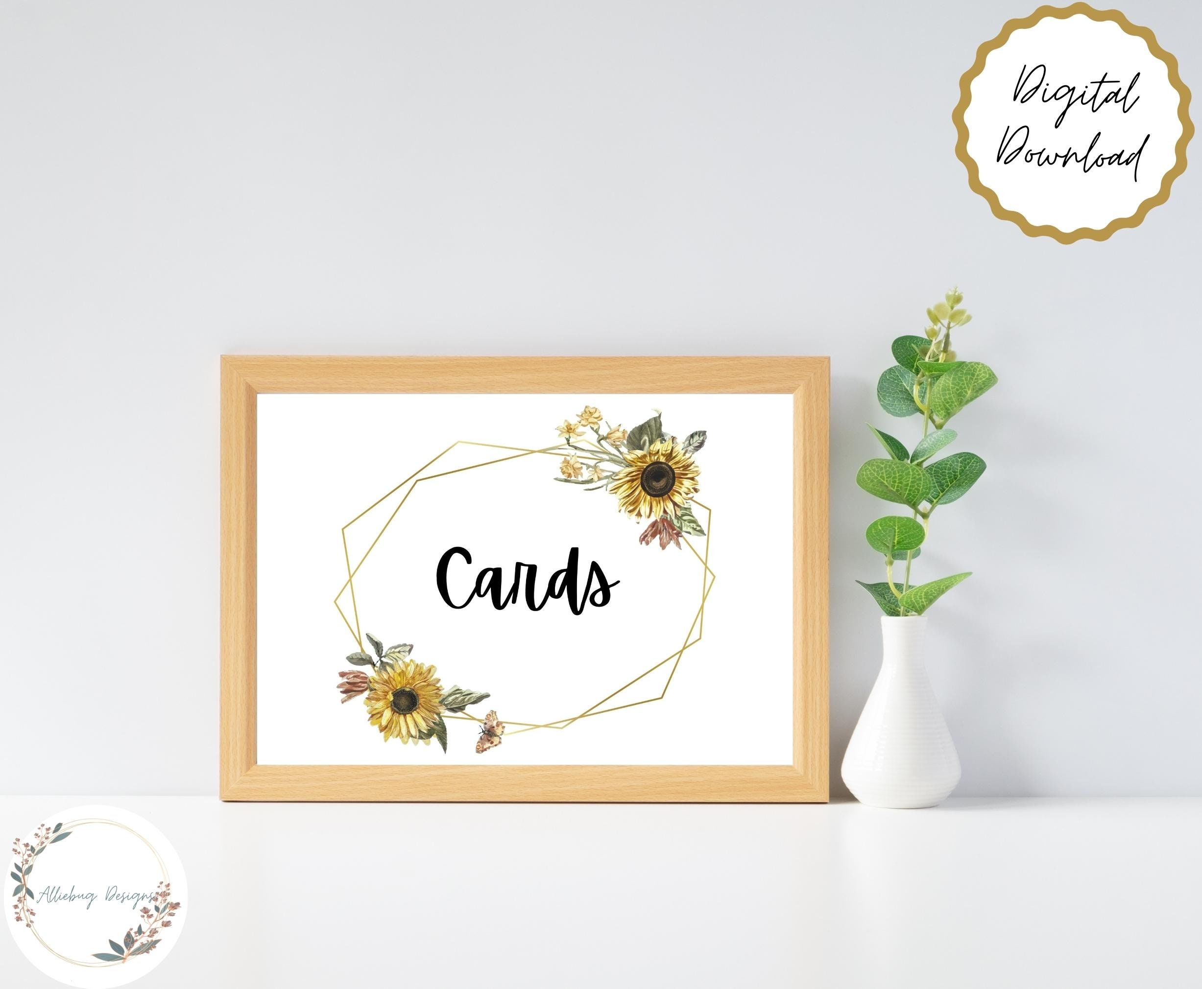 Printable Cards Sign Instant Download 5x7 Printable Sign Digital ...