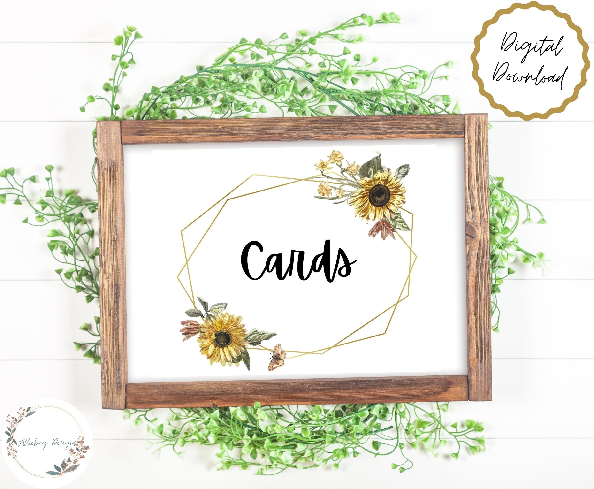 Printable Cards Sign Instant Download 5x7 Printable Sign Digital ...