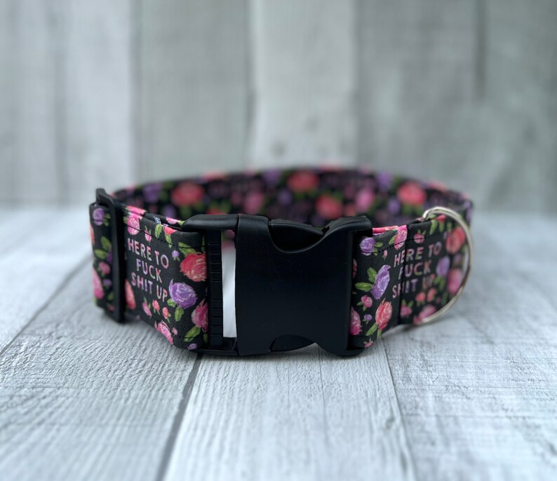 Fuck off Dog Collar - Etsy