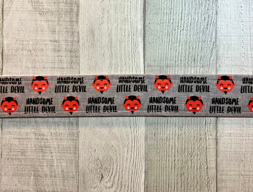 Handsome Little Devil gray Dog Collar - Etsy