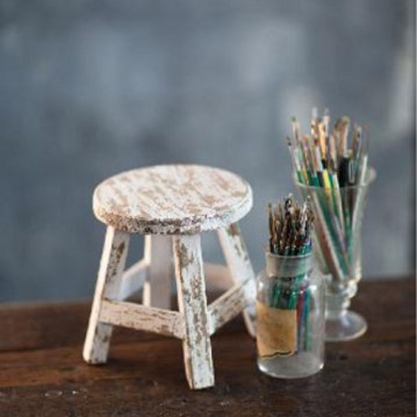 Small Antique Stool - Etsy