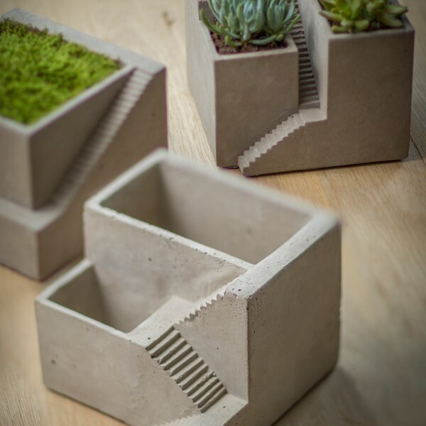 Geometric Planter - Etsy