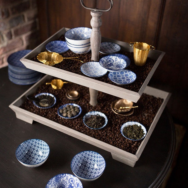 2 Tiered Tray - Etsy