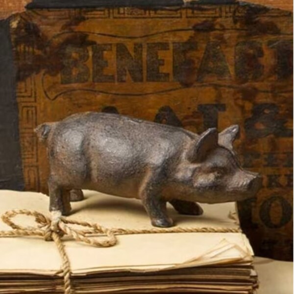 Cast Iron Pig - Etsy