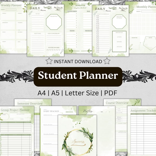 Daily Overview Planner - Etsy