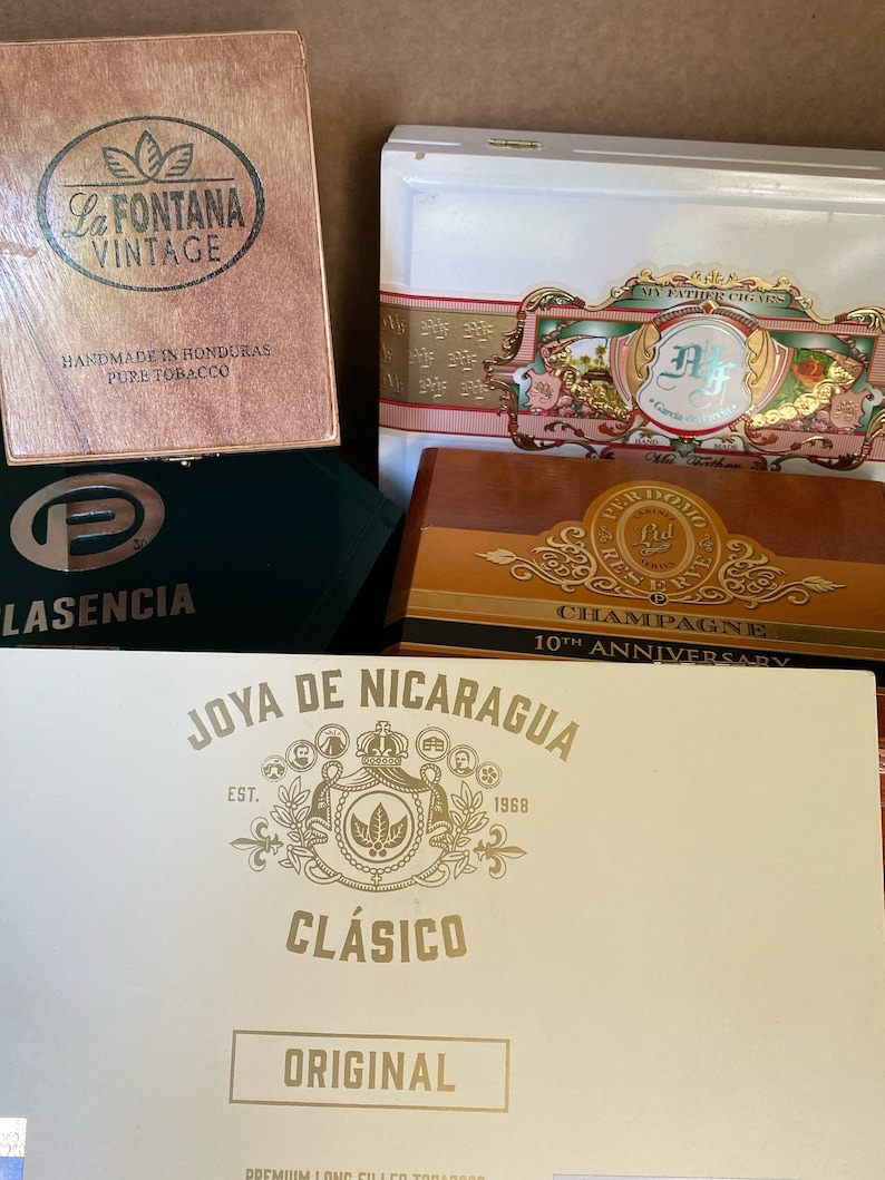 Empty Cigar Boxes, Wooden Cigar Boxes for Crafts & More - Etsy