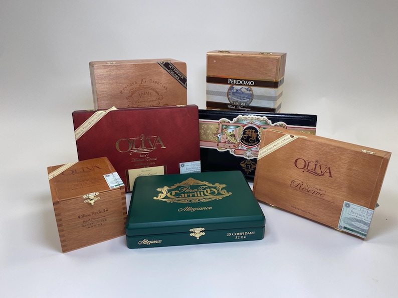 Empty Cigar Boxes, Wooden Cigar Boxes for Crafts & More - Etsy