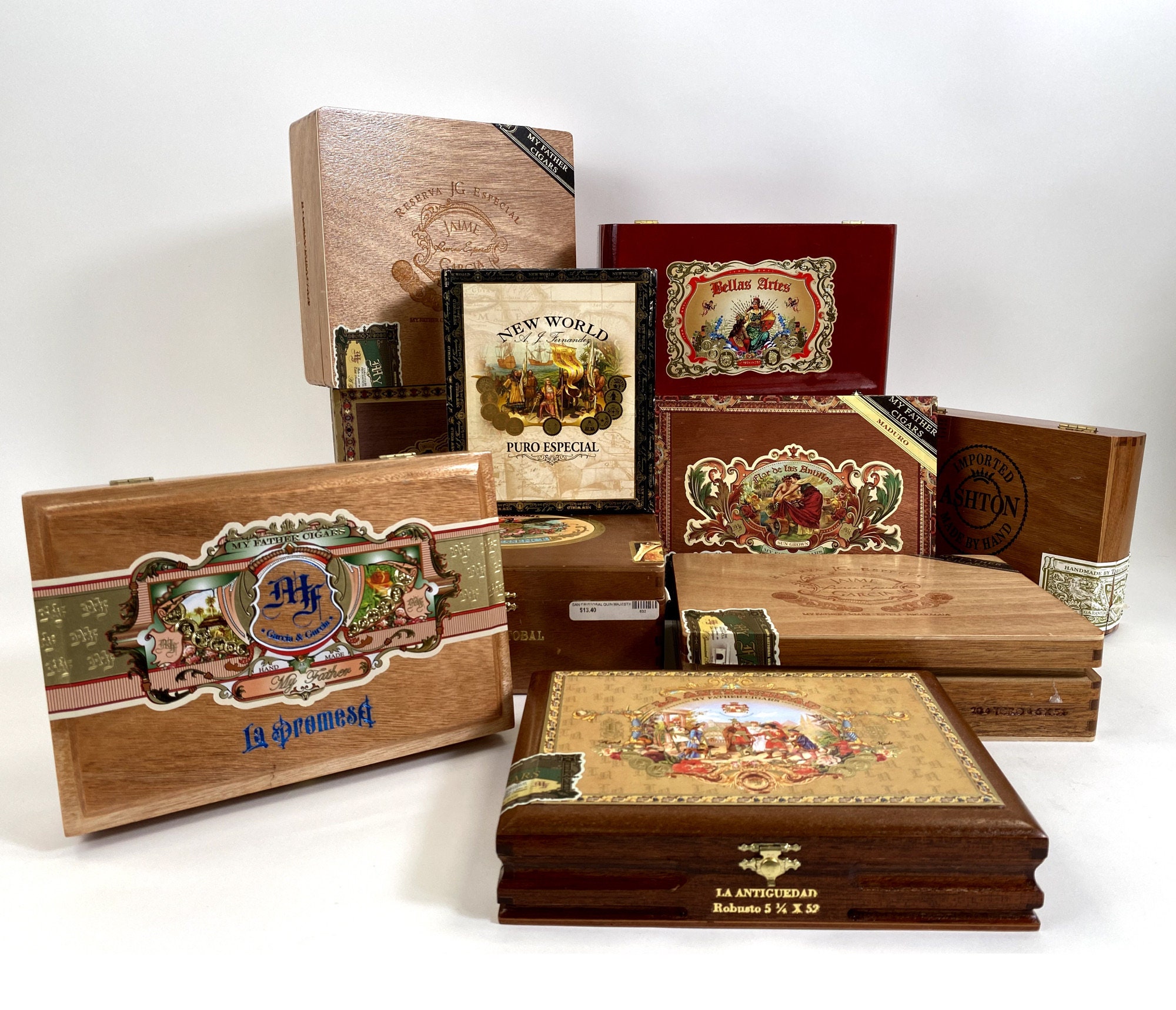 Empty Cigar Boxes, Wooden Cigar Boxes for Crafts & More - Etsy