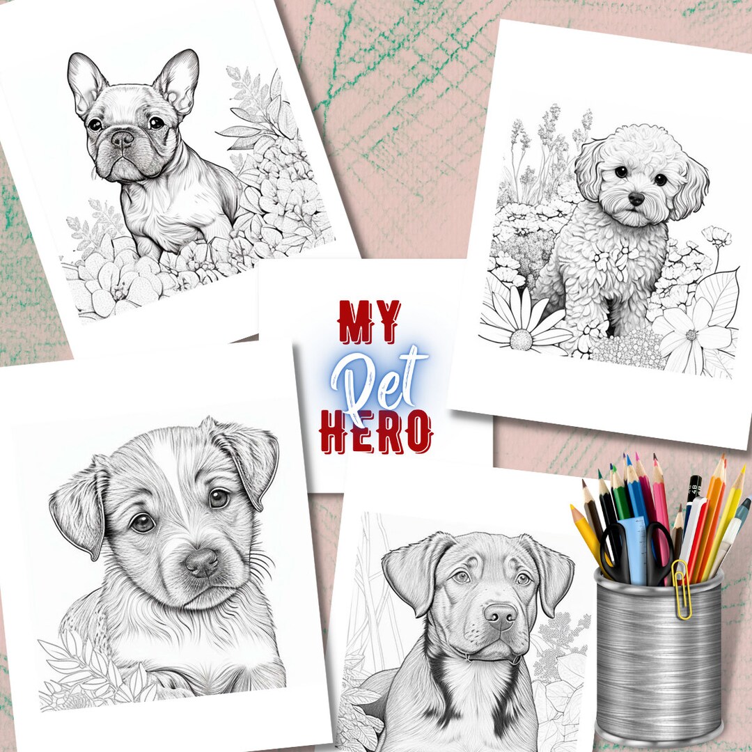 30 Coloring Pages of Cute Adorable Puppies for All of You Dog Lovers ...